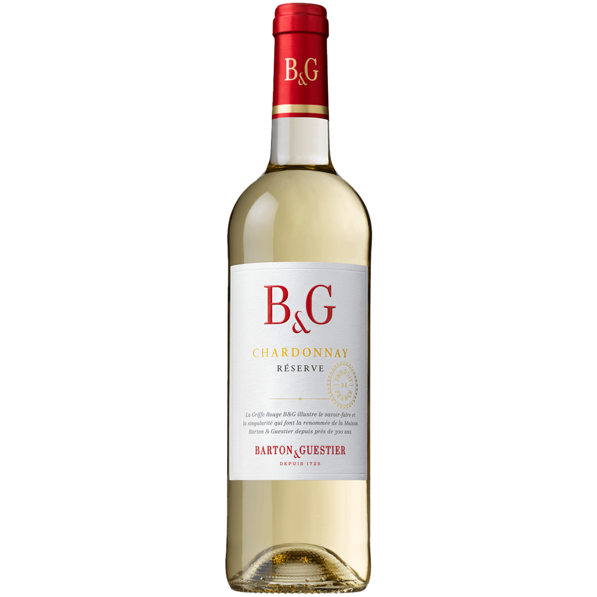 Вино Barton & Guestier Chardonnay Reserve белое полусухое 0,75 л