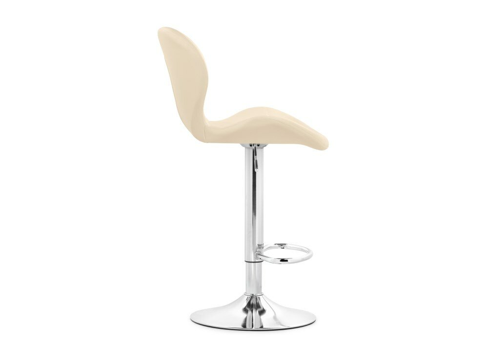Барный стул Woodville Барный стул Trio beige / chrome - комплект из 4 шт — фото 1