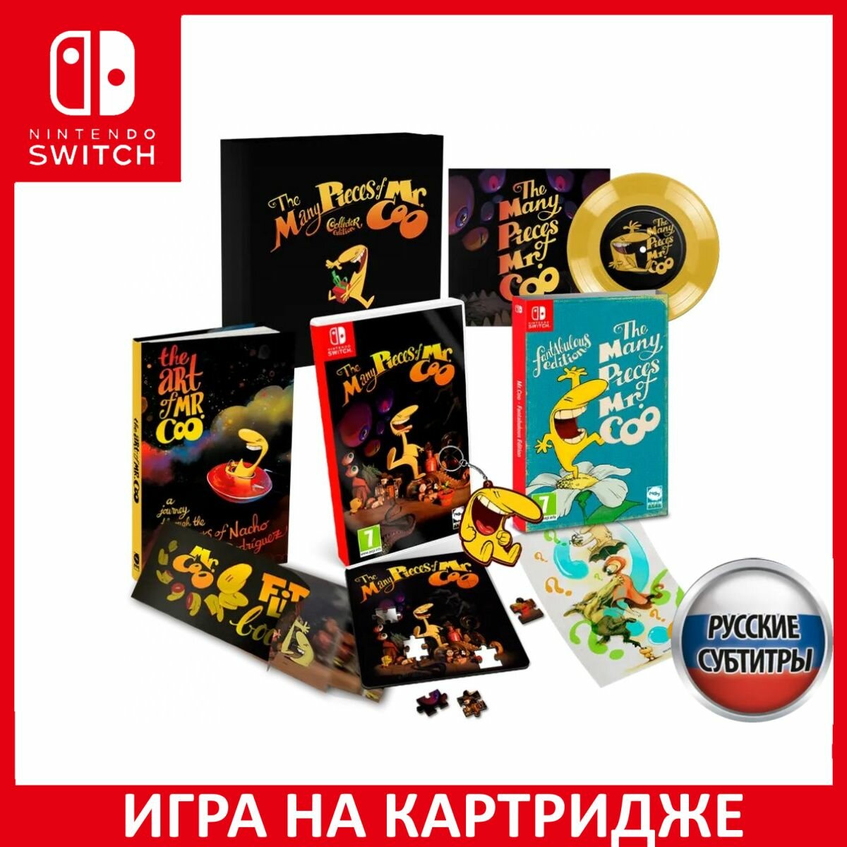 Игра The Many Pieces of Mr. Coo Collectors Edition Switch Русская Версия Картридж на Nintendo Switch