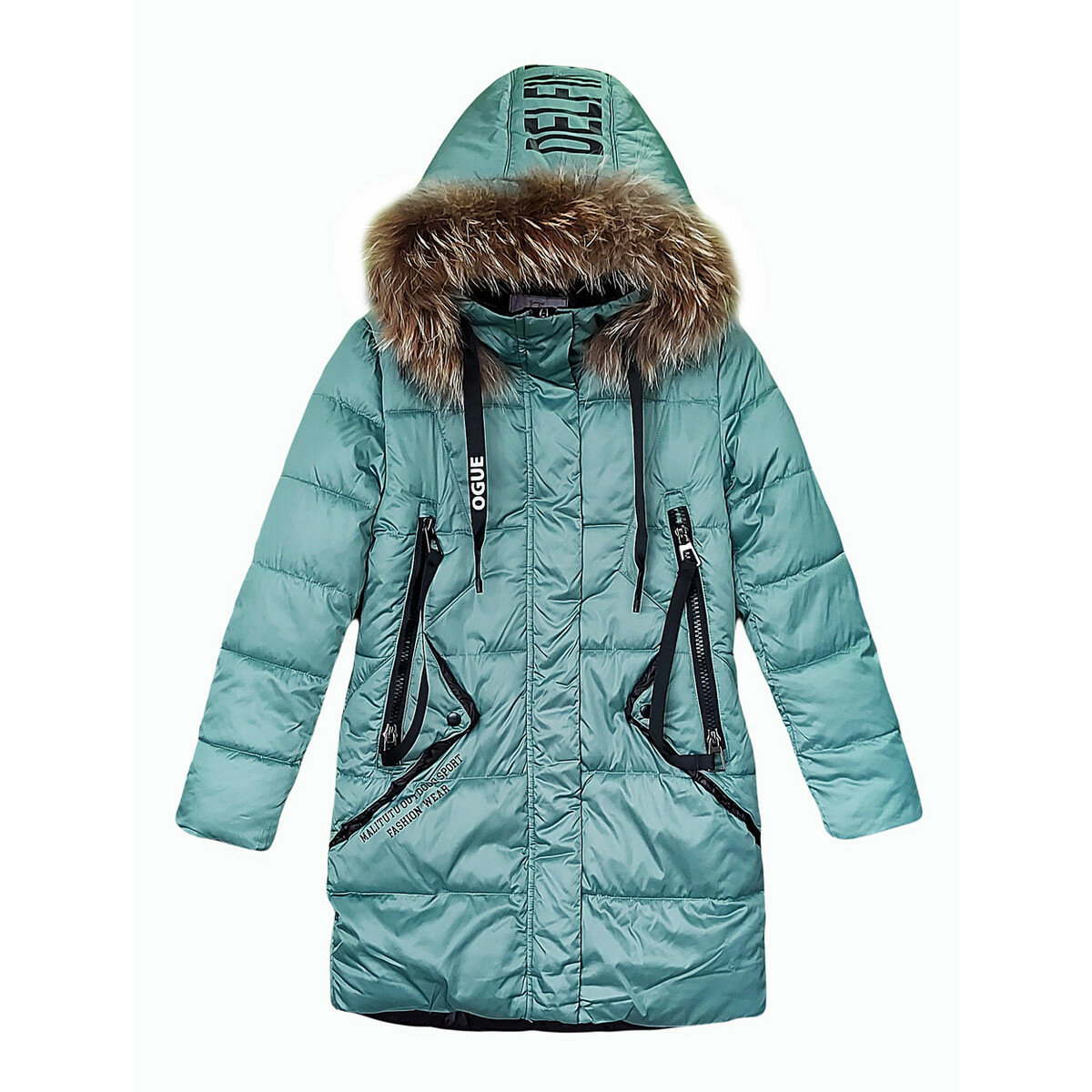 Пуховик зимнее пальто с капюшоном
