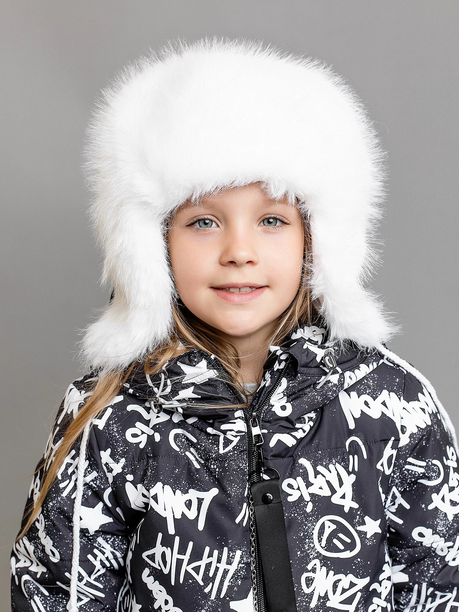 Шапка-ушанка для девочек