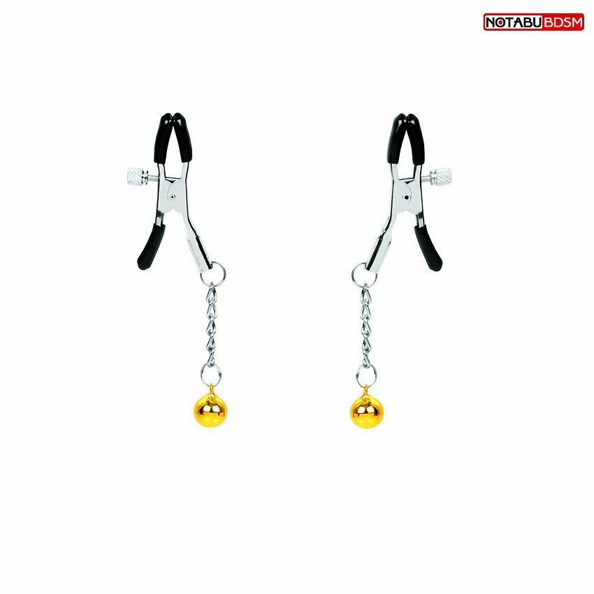 Зажимы на соски с жёлтыми подвесками Лаборатория биоритм Зажимы на соски с жёлтыми подвесками