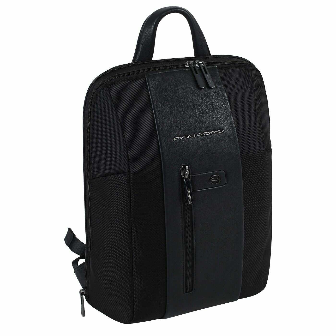 Рюкзак Piquadro (Пиквадро) Brief2 CA6384BR2/N черный нейлон/натуральная кожа