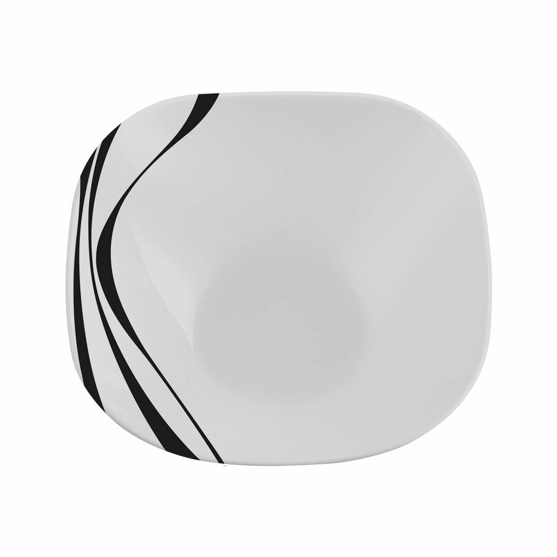 Набор порционных салатников, La Opala, Quadra, Midnight Black, 115 мм, 6 персон