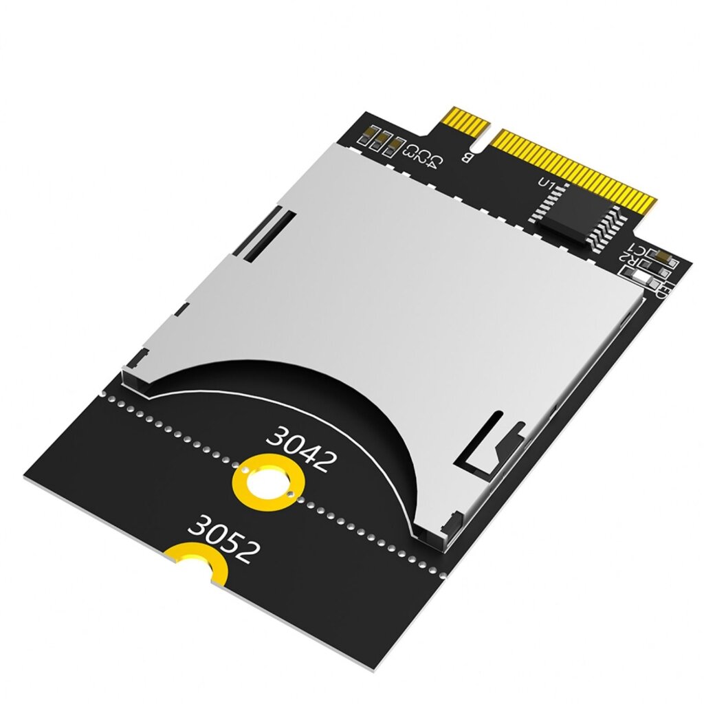 Карта памяти в M.2 B Ключевой адаптер преобразователя слота, обмен данными для фотограмм