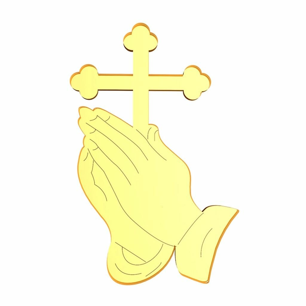 5 плакатов с крестообразными кексами-золотые