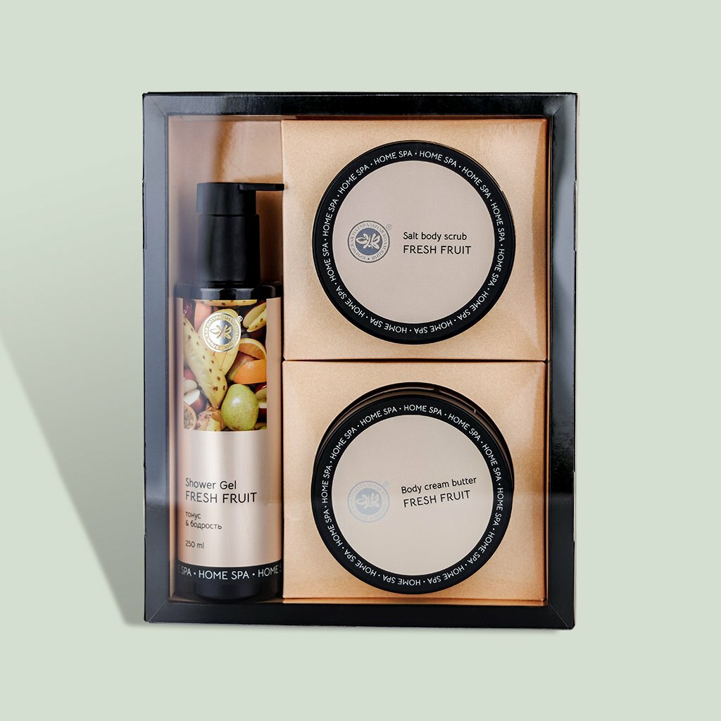 Подарочный SPA-бокс натуральной косметики для тела фруктовый фреш
