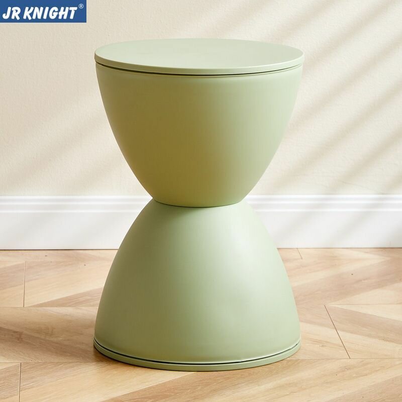 Пластиковый табурет с креативным дизайном в форме песочных часов, 30x43 см