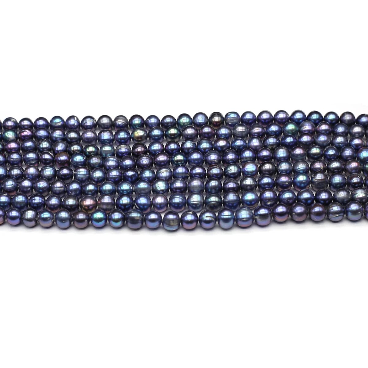 Черный натуральный пресноводный жемчуг 8-9 мм бусины