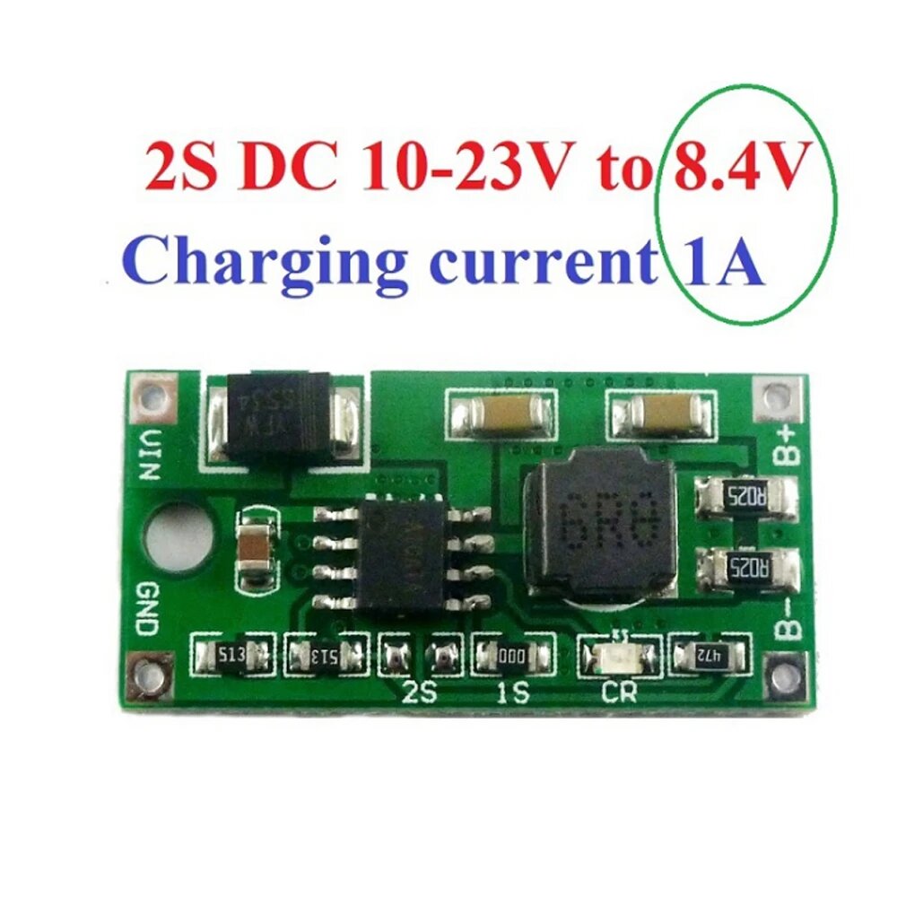 Модуль зарядки аккумуляторов Li-Ion/LiPo 2S 1A
