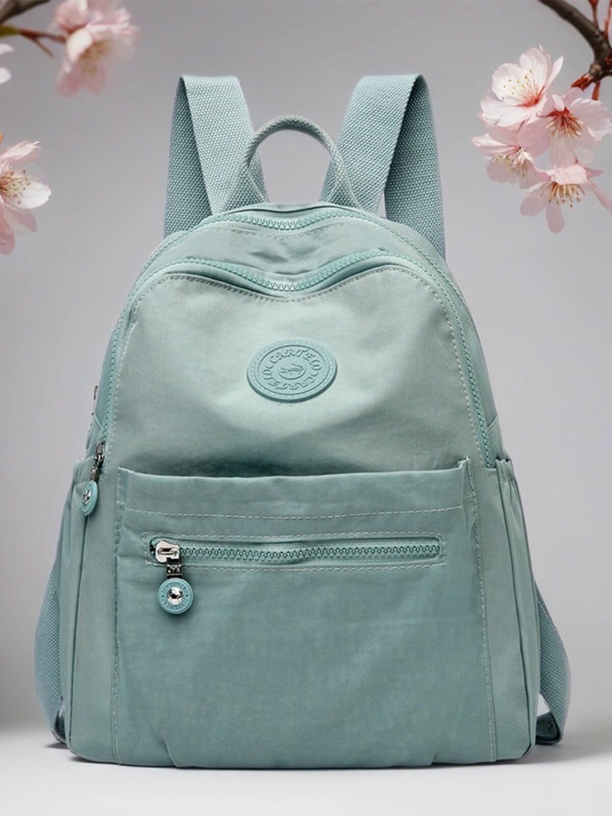 Рюкзак женский маленький тканевый городской летний бирюзовый**