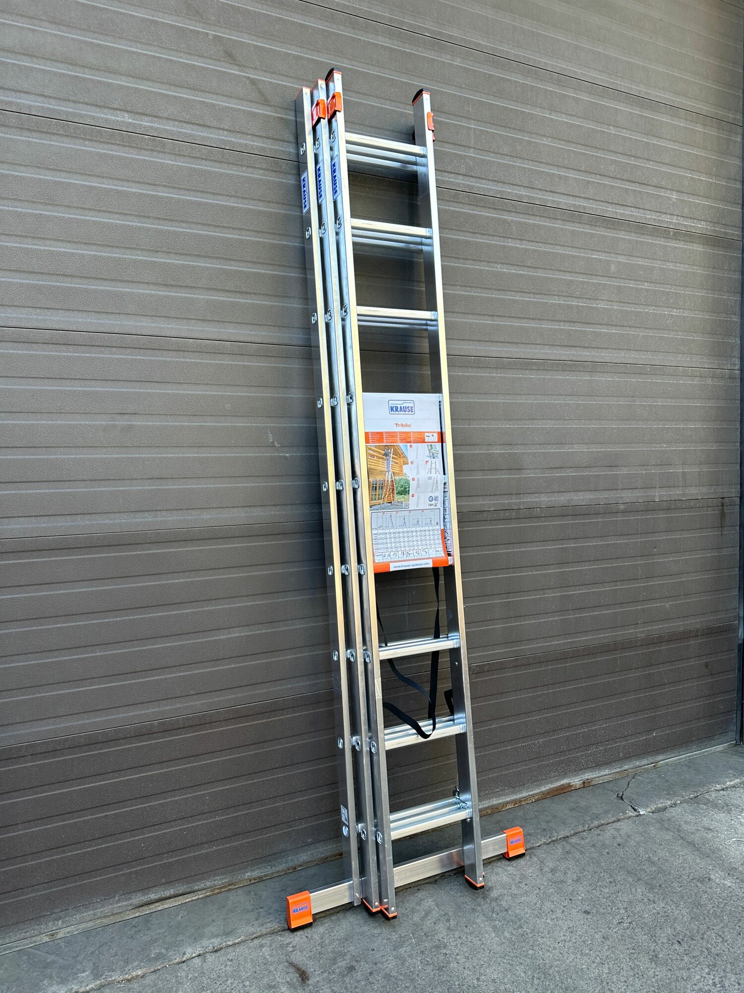 Лестница алюминиевая Krause Monto Tribilo 3X9 (оригинал), длина лестницы 6,05м