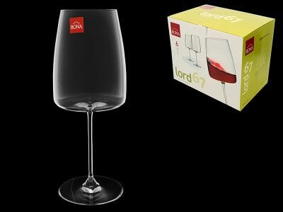 Набор бокалов для вина конической формы "Lord" из 6-ти штук. 670ml. H-24см. В индивидуальной коробке.