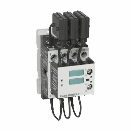Конденсаторный контактор CNNK 10 11N 230V встроенные доп. контакты 1NO+1NC Rade Koncar 6047816N