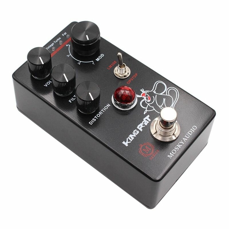 Педаль эффектов PRO CO RAT, искажение Fuzz, алюминиевая, черный, 11.5x6.5x5 см
