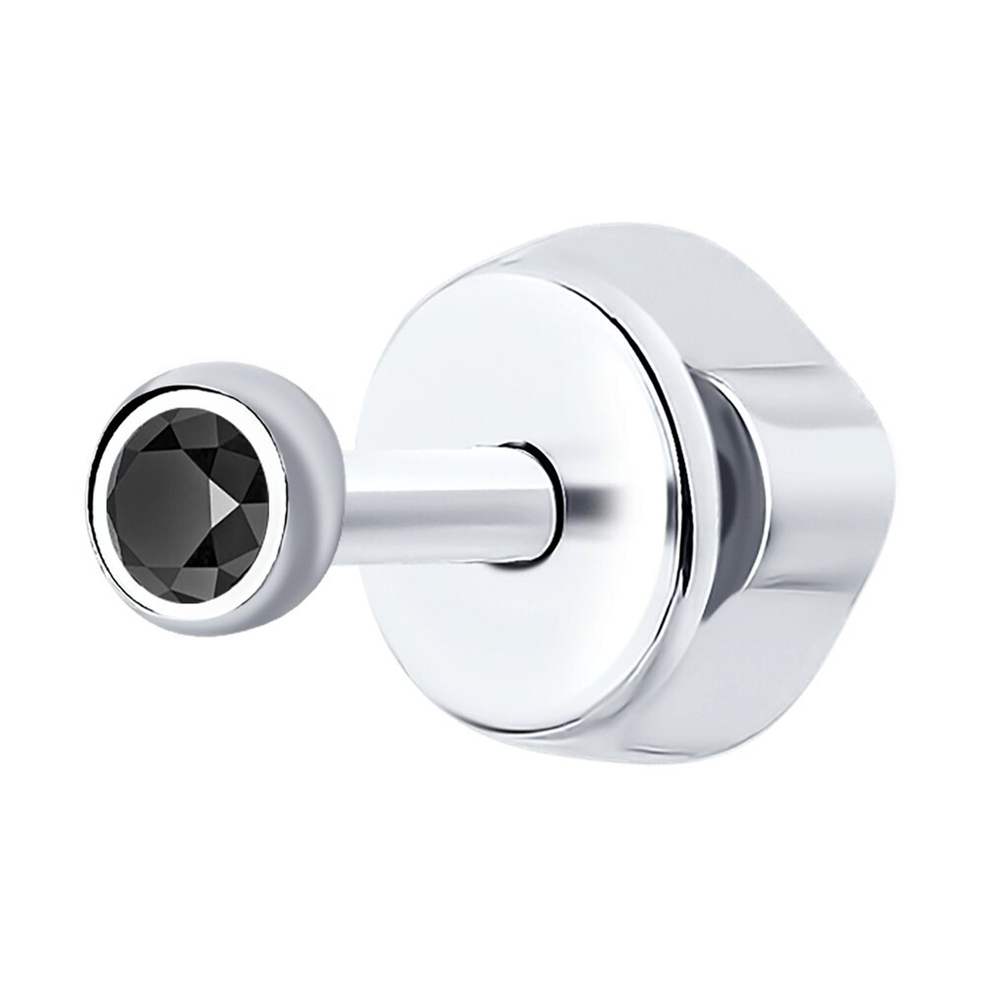 Моносерьга, белое золото, 585 проба, бриллиант