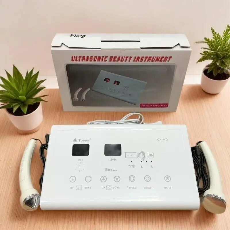 Прибор для ухода за кожей Todom 628A, ультразвуковой, аппарат для фонофореза, белый