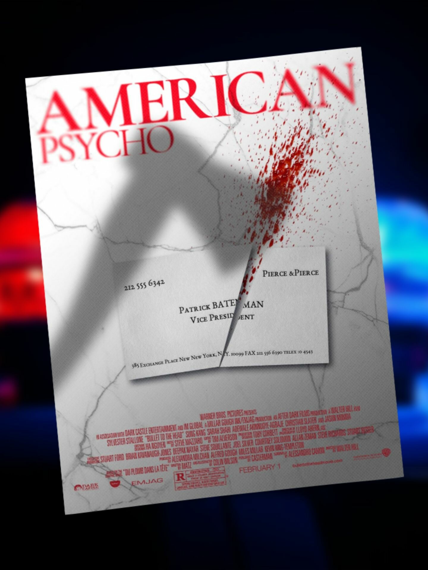 Постер pinterest "Американский психопат", 29.7х42см, А3, глянцевый