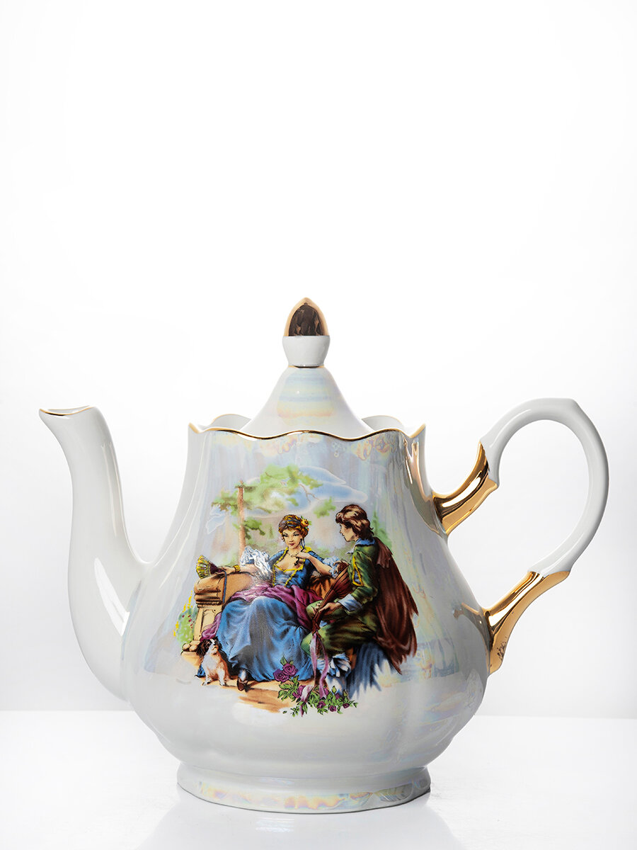 Чайник заварочный фарфоровый 1750 мл Добруш "Мадонна" ф. Романс
