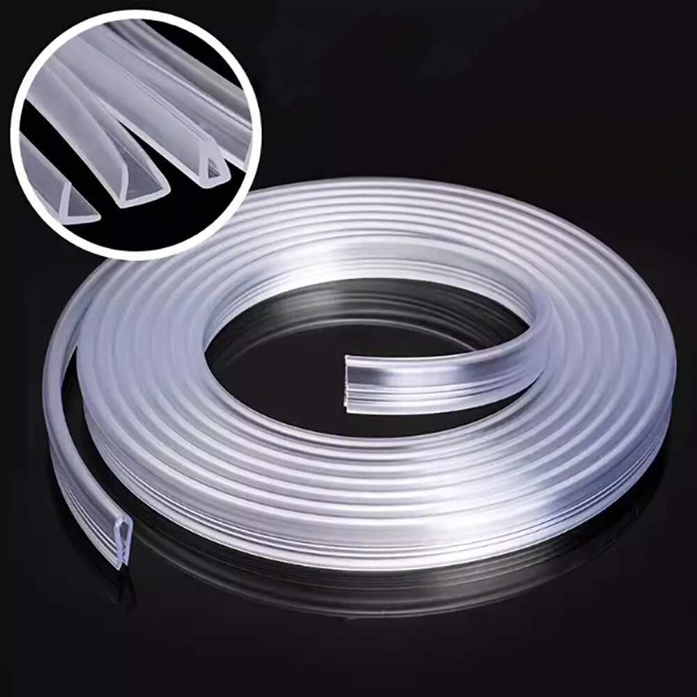 Прозрачная уплотнительная лента из смолы U-образная TM-04, 5M