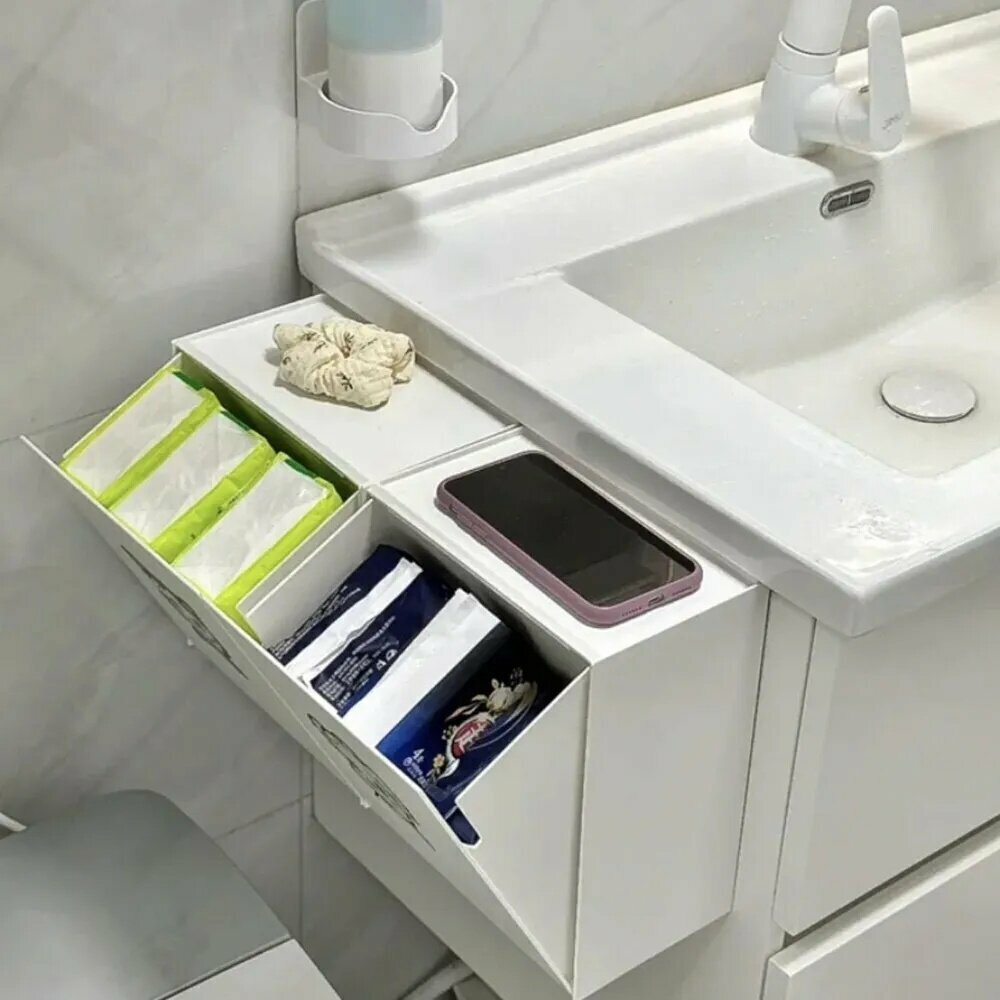 Контейнер для хранения вещей длина 20.3 см, ширина 12.5 см, высота 24 см.