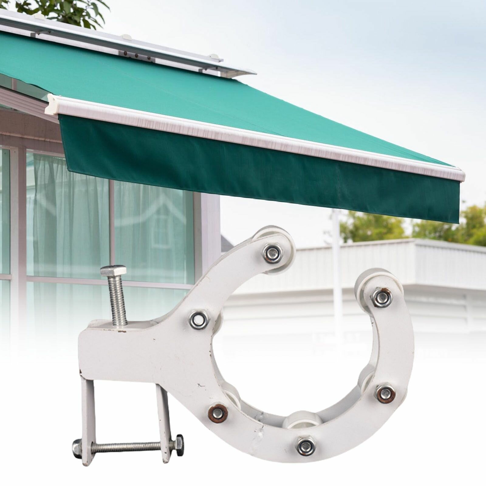 Уличное укрытие расширяемый навес ветроустойчивый стальной каркас монтаж навеса