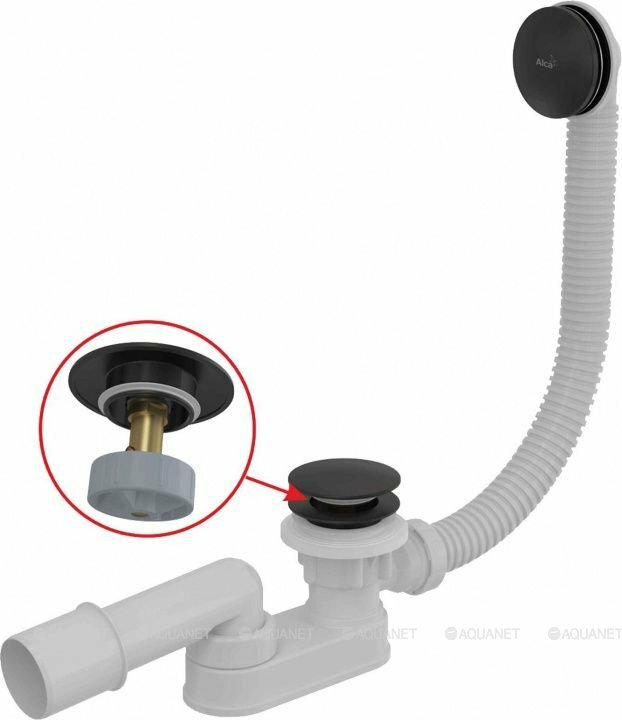 Сифон для ванны AlcaPlast A507BLACK