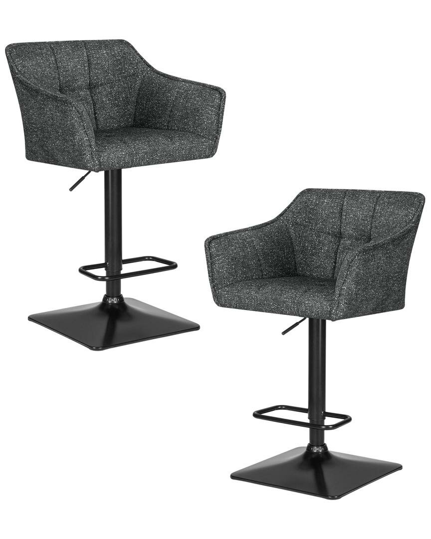 Стул барный DOBRIN Набор 2 шт Стул барный DOBRIN RALF, серый твид (LEO11) арт. LM-5033-N_B-M_CT-LEO11