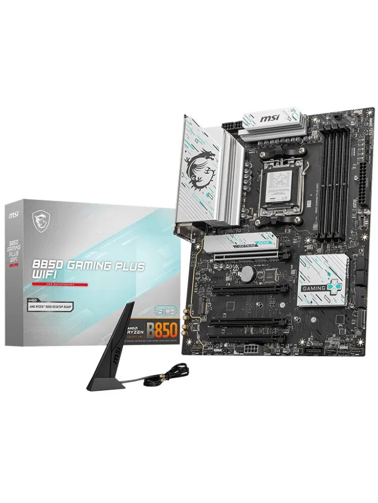 Материнская плата MSI B850 GAMING PLUS WIFI ATX AM5 AMD B850 4xDDR5 (256ГБ)