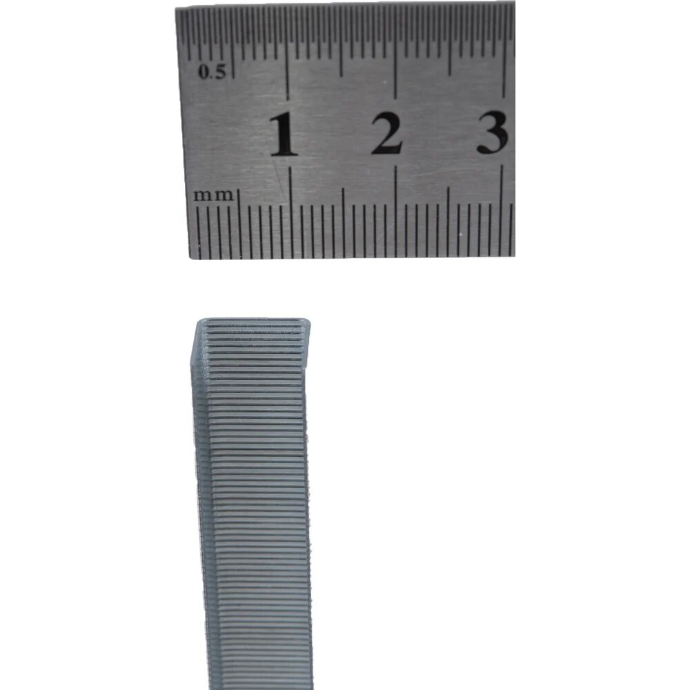 Скобы Miles тип 53 N3-10mm, закалённая сталь, тонкая форма, предназначены для ткани, картона и тонких деревянных планок — фото 1
