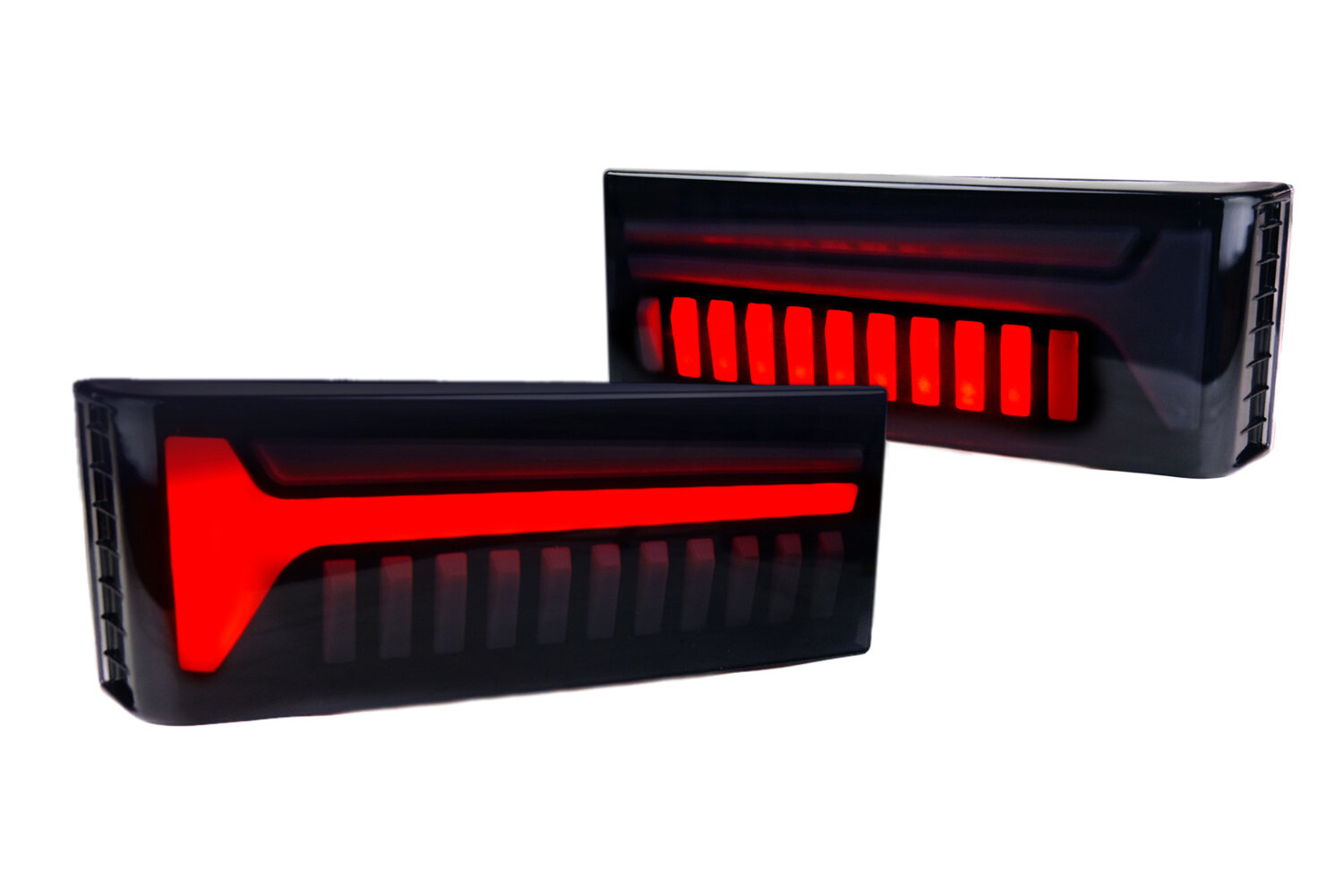 Задние диодные фонари Пианино (топорики) тонированные для ВАЗ 2108-21099, 2113, 2114