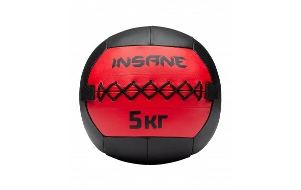 Медбол INSANE IN24-WB100 5 кг, красный