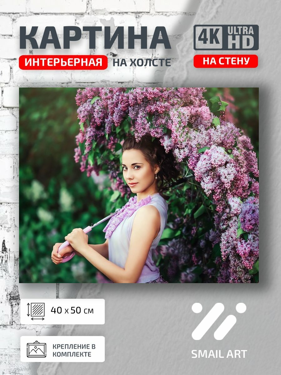 Картина на холсте интерьерная 40 на 50 на стену Деревья Portrait для студии портрет декор