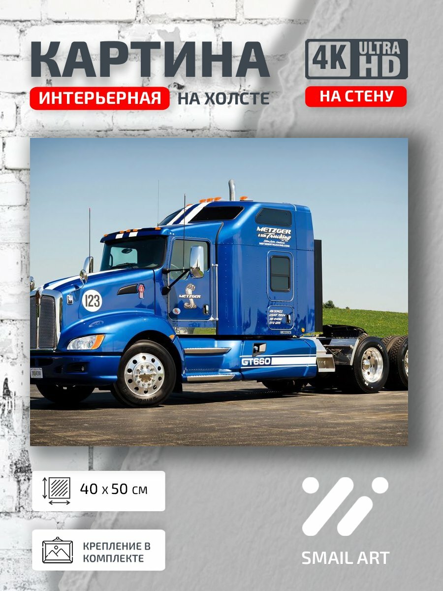 Картина на холсте интерьерная 40 на 50 на стену Американский Car для офиса авто дизайн