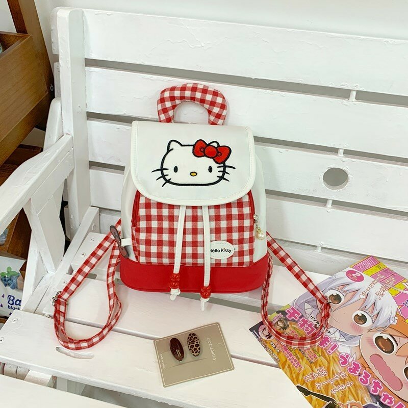 Compact drawstring bag with zipper pocket for day trips and casual use brand unknown, red large