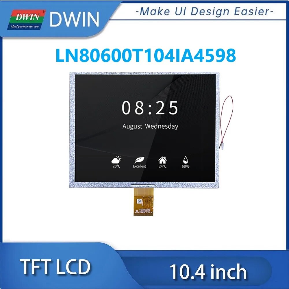 DWIN 10,4 дюйма 800x600 ЖК-дисплей with resistive