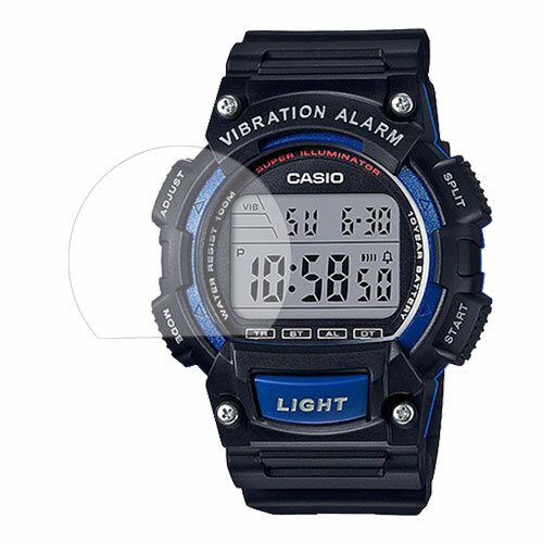 Скрин Мобайл защитный экран для часов Casio W-736H-2AV из гидрогелевая плёнка прозрачная