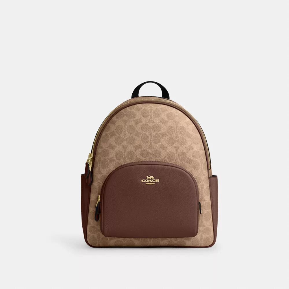 Сумка-рюкзак COACH Court Backpack In Signature Canvas