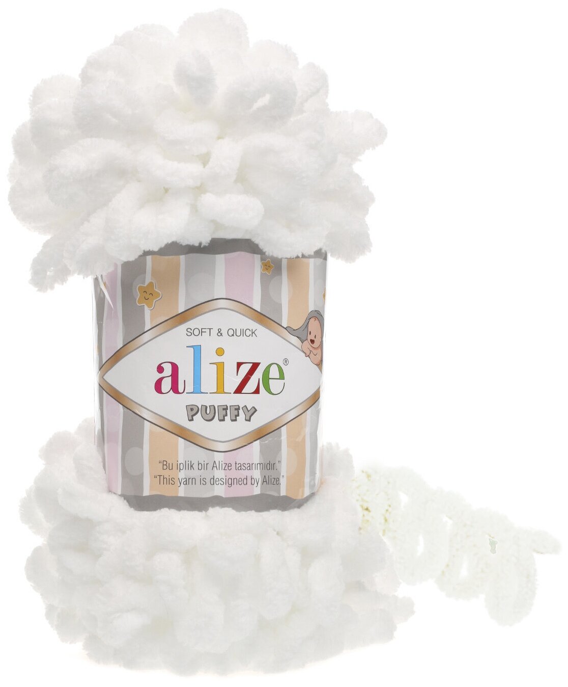 Пряжа ALIZE "Puffy" (5 мотков по 100гр) цвет 55