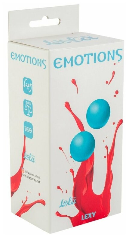 Вагинальные шарики без сцепки Emotions Lexy Medium turquoise