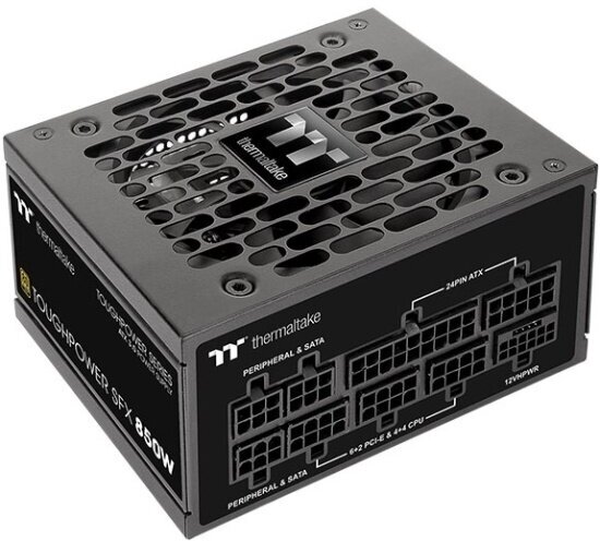 Блок питания Thermaltake Toughpower SFX, 850W, 80+ Gold, ATX3.0 (PS-STP-0850FNFAGE-1)