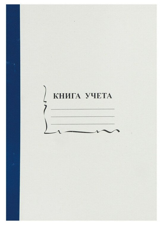 Книга учета бухгалтерская Attache офсет А4 96 л пустографка на скрепке (обложка - картон) 13940