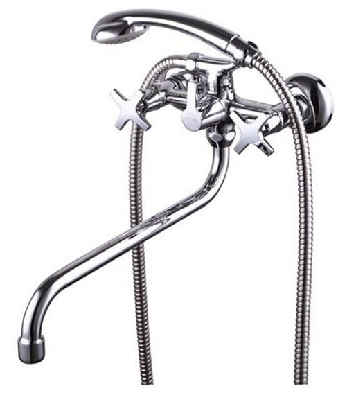 Смеситель для ванны Kaiser® Kaiser Crystal 28155, c душем, хром