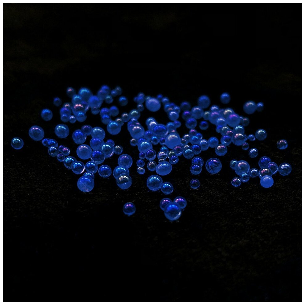 Шарики Epoxy Master "Genti", для эпоксидной смолы, с переливами, синий, 30 г
