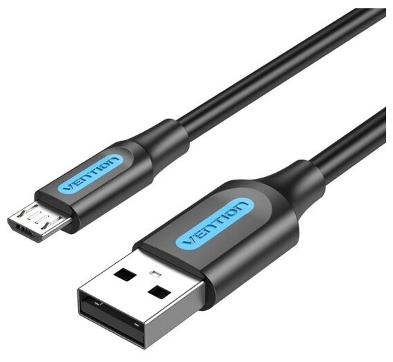 Кабель Vention USB 2.0 AM/micro B 5pin - 1.5м Черный