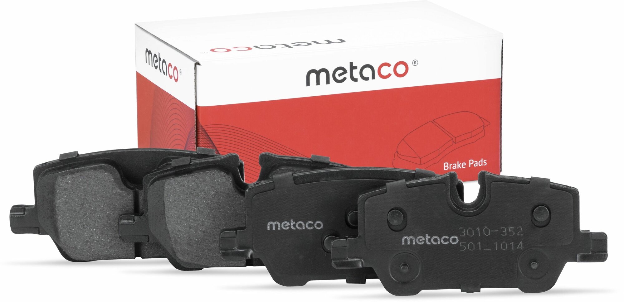 Колодки тормозные задние дисковые к-кт METACO арт. 3010-352