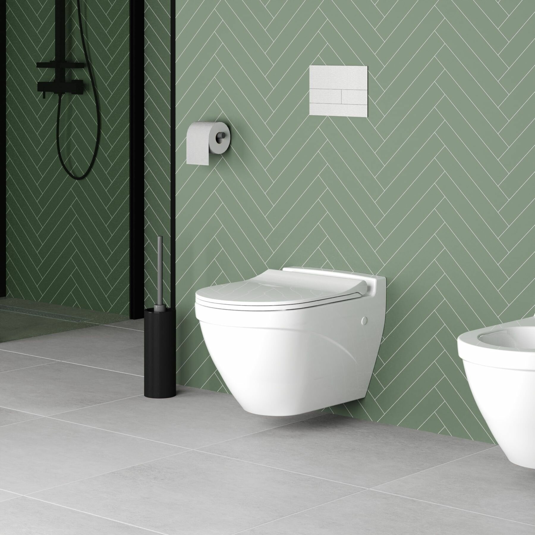 Унитаз подвесной белый Ambassador Nord 133T20001 (535*385*360) с тонкой крышкой