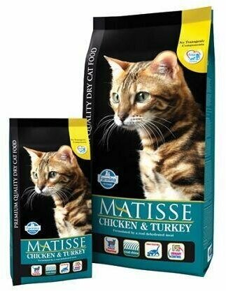 Сухой корм Farmina MATISSE CHICKEN & TURKEY 0.4 KG для взрослых кошек с курицей и индейкой