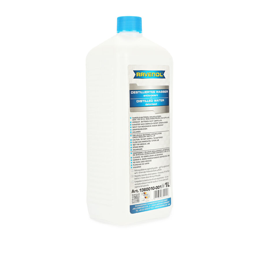 Вода дистиллированная ravenol 1л. (RAVENOL 4014835300453)