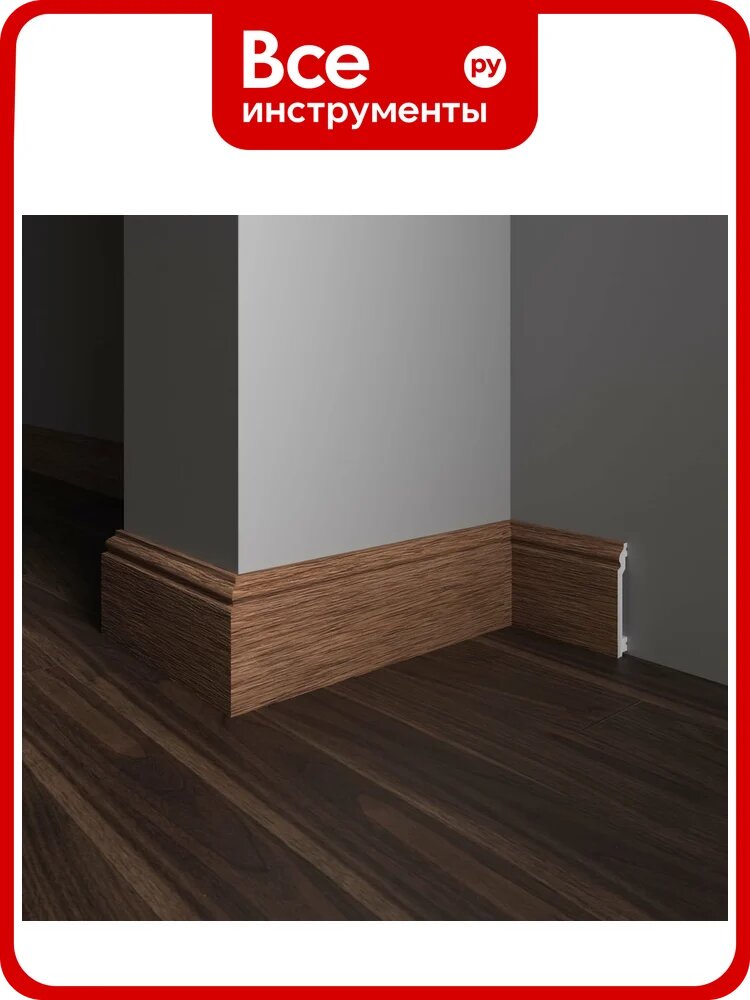 Напольный плинтус Decor-Dizayn ударопрочный влагостойкий цвет вишня 100Х16Х2400 мм 701-83SH
